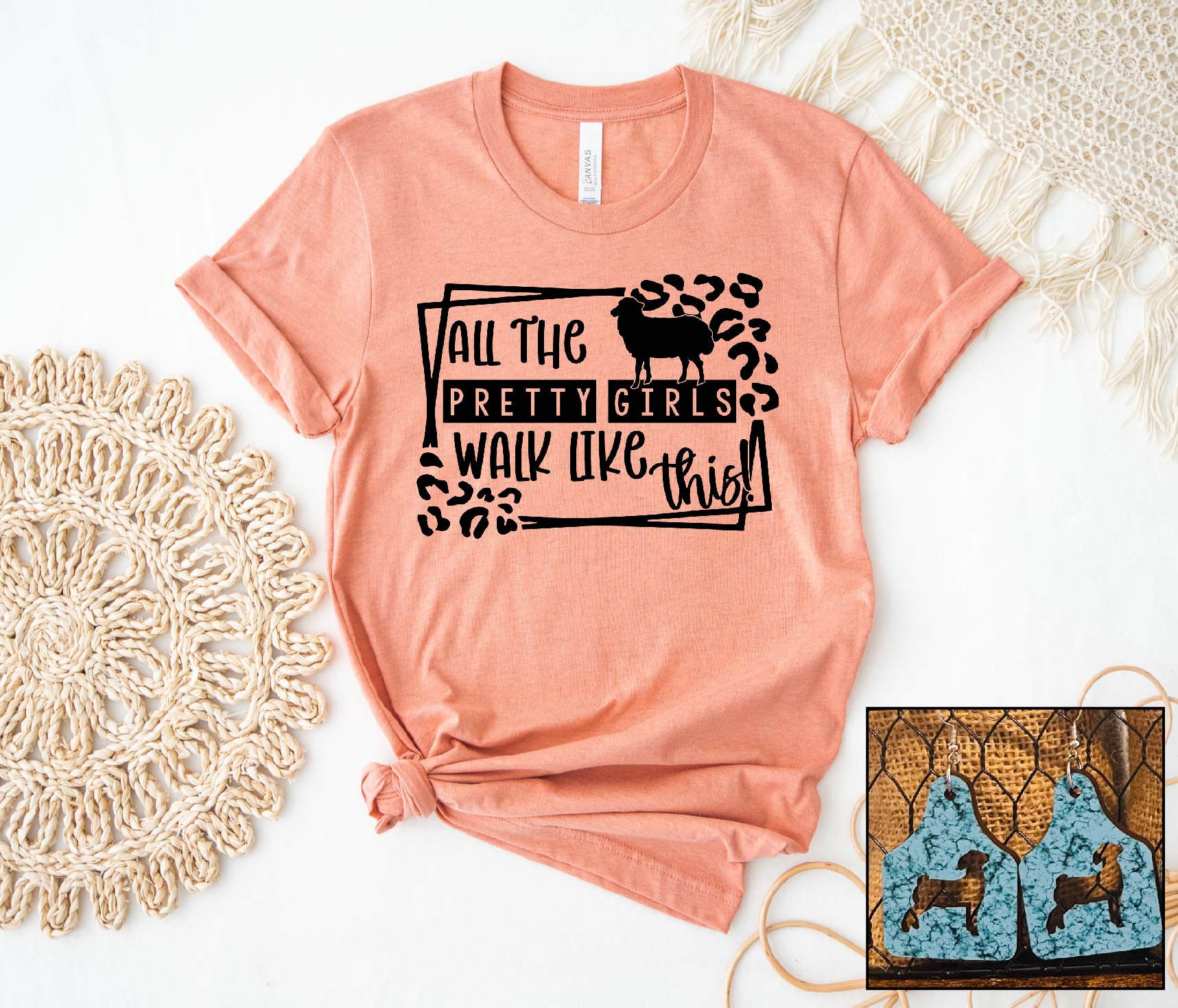 Pretty Girls Walk Like This- Sheep – The Vintage Leopard